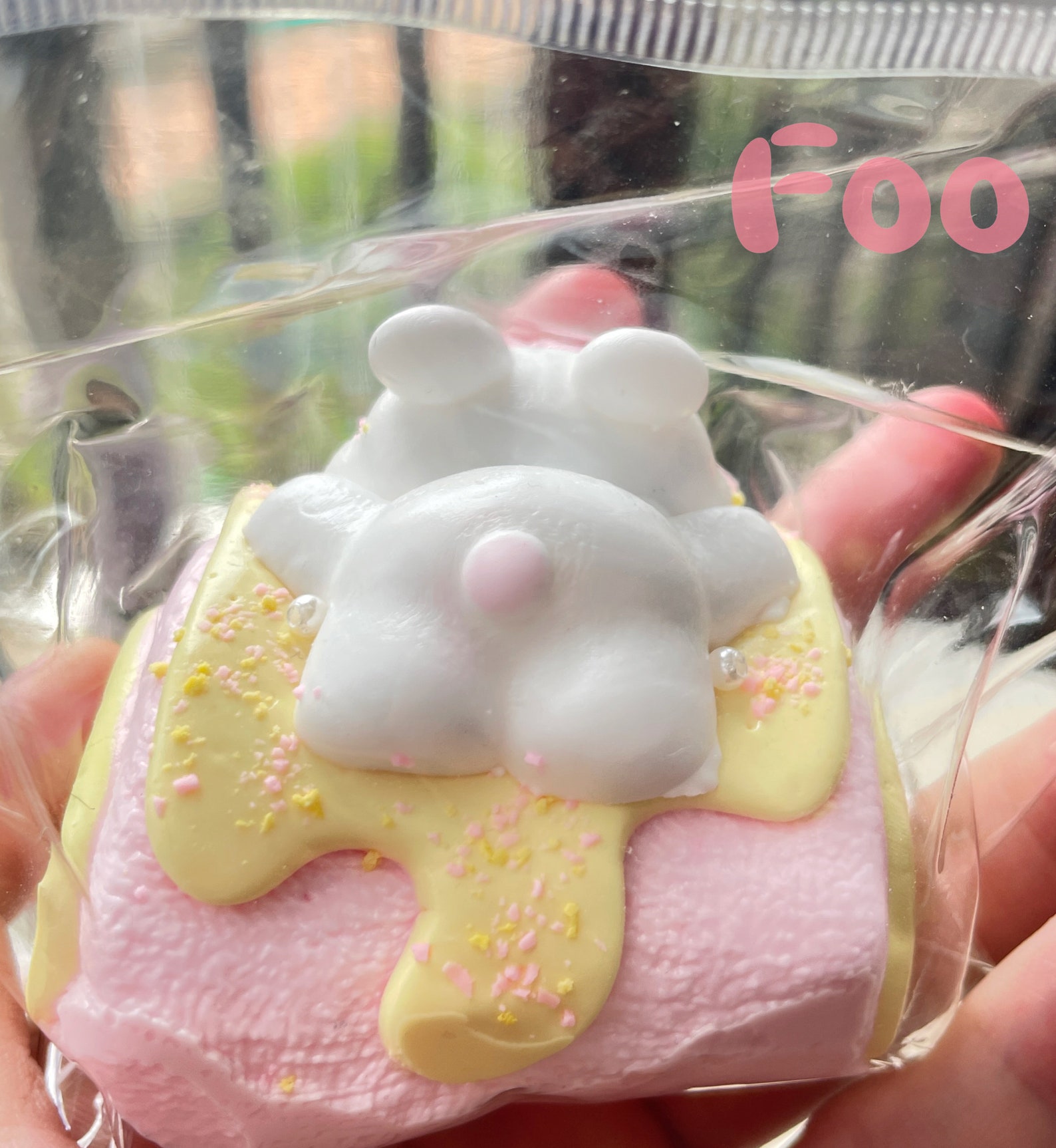 Bunny Bun Taba Squishy, Handmade Slime Slow Rising Toy, Cute Gift for ...