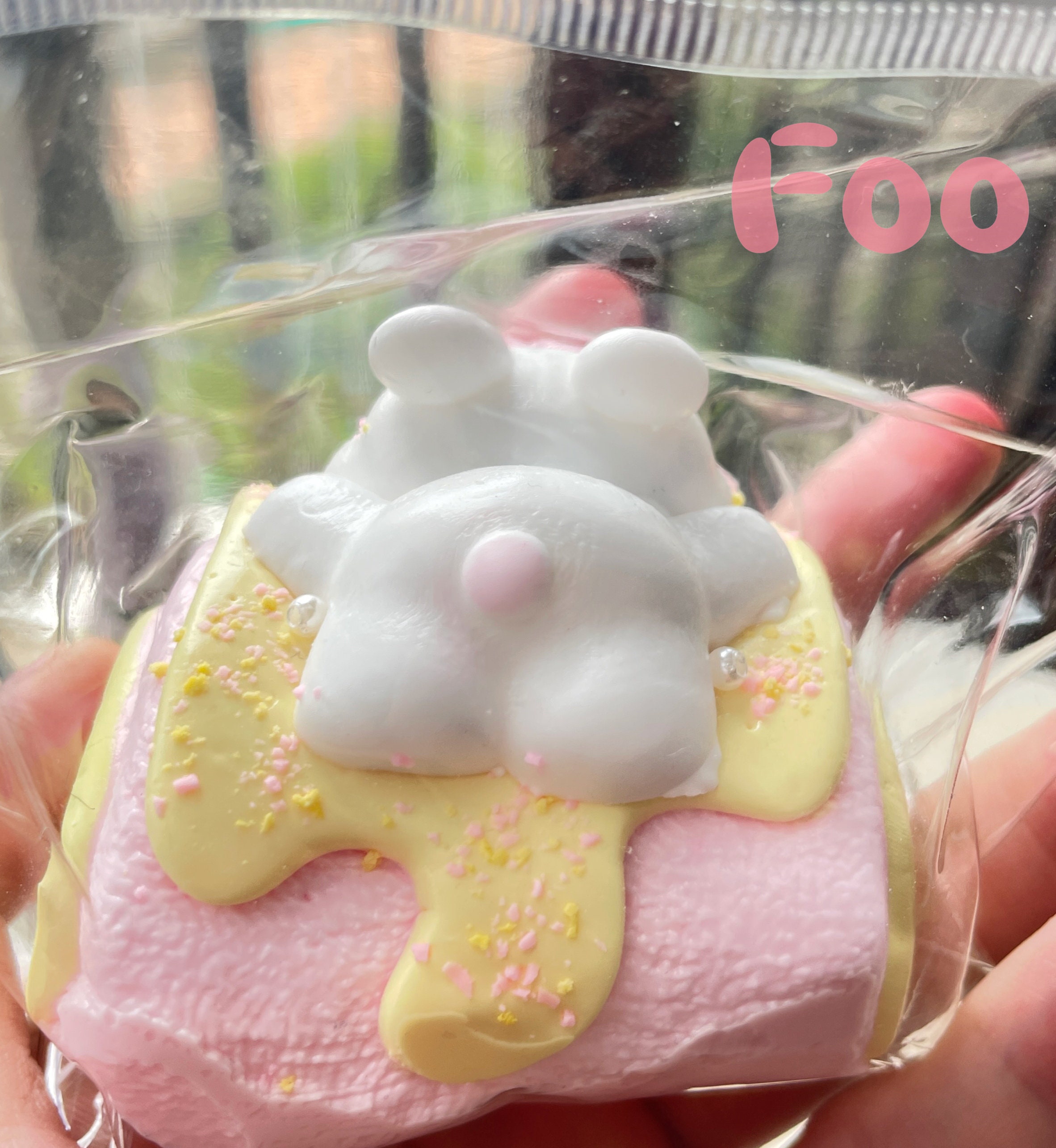 Bunny Bun Taba Squishy, Handmade Slime Slow Rising Toy, Cute Gift for ...