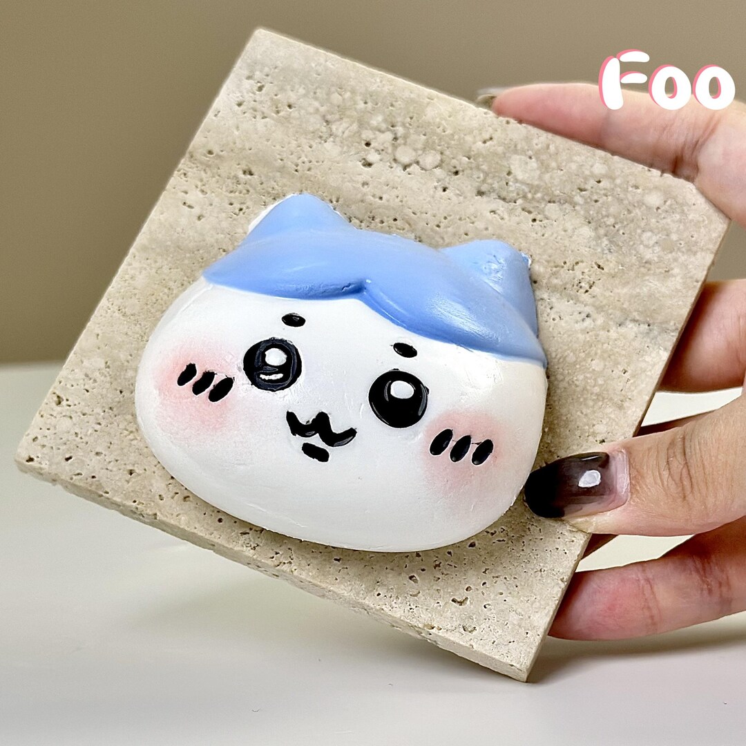 Hachiware Taba Squishy , Handmade Slime Silicone Squishy Toy, Stress ...