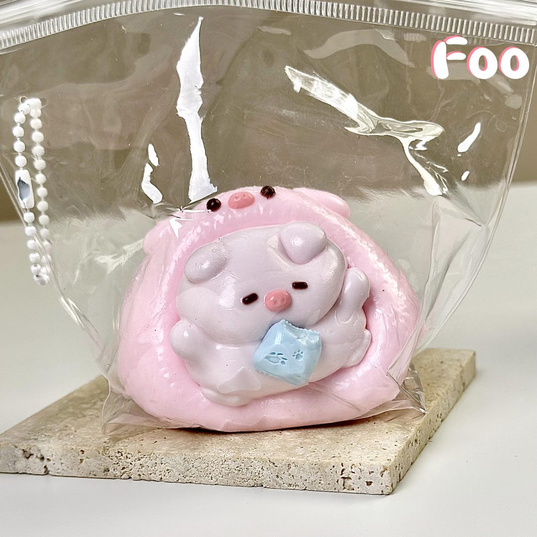 Piggy Taba Squishy Toy, Handmade Silicone Slime Tabssquishy Toy Kids ...