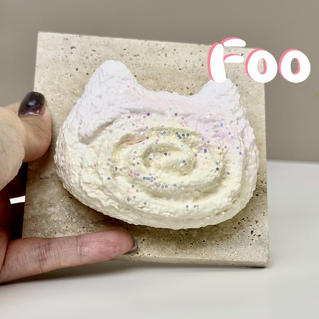 Kitty Steamed Rolls Taba Squishy Toy, Handmade Abba Squishy Toy, Stress ...