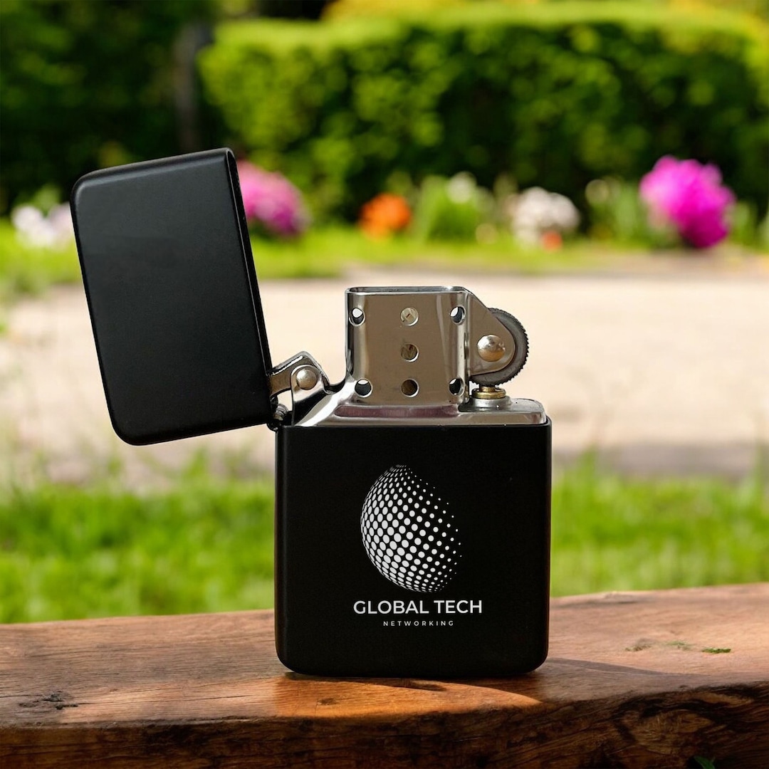 Personalized Logo Lighter, Business Logo Lighter, Custom Black Lighter ...