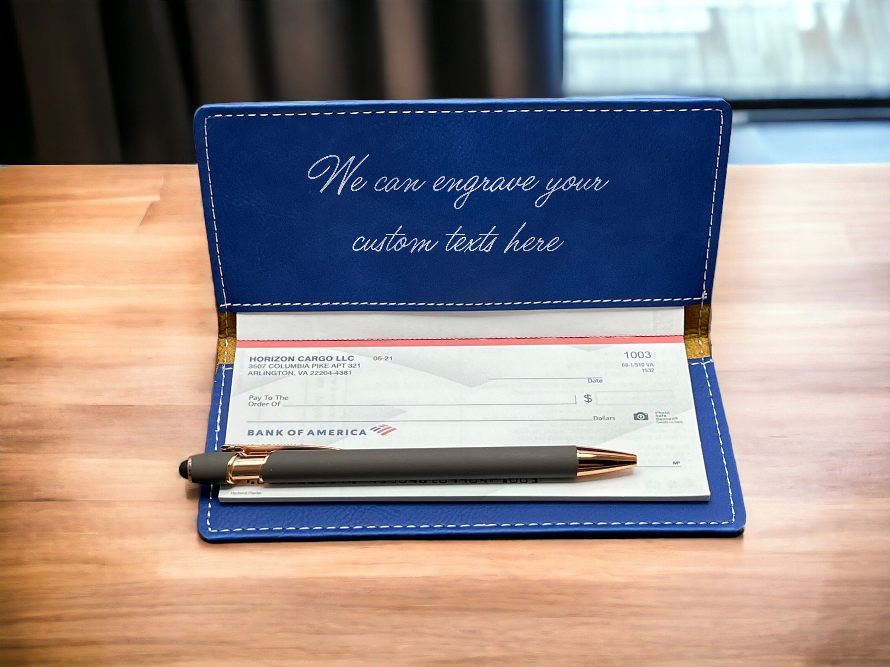 Custom Monogram Checkbook Cover, Personalized Checkbook Holder ...