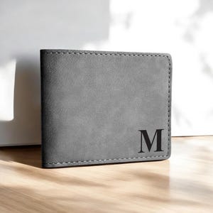 Custom Initial Wallet, Personalized Name Wallet, Monogram Engraved ...