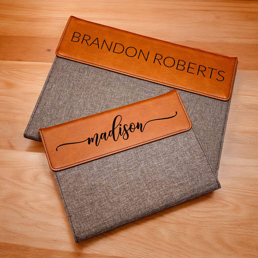 Custom Name Portfolio, Monogram Padfolio, Personalized Portfolio ...