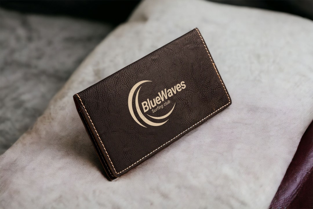 Customized Logo Checkbook Cover, Personalized Logo Checkbook Holder ...