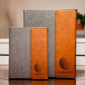 Custom Business Logo Portfolio, Custom Engraved Padfolio, Personalized ...