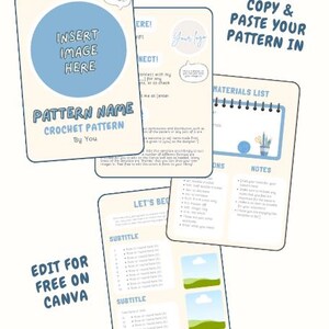 Cute Template for Crochet Patterns - Etsy
