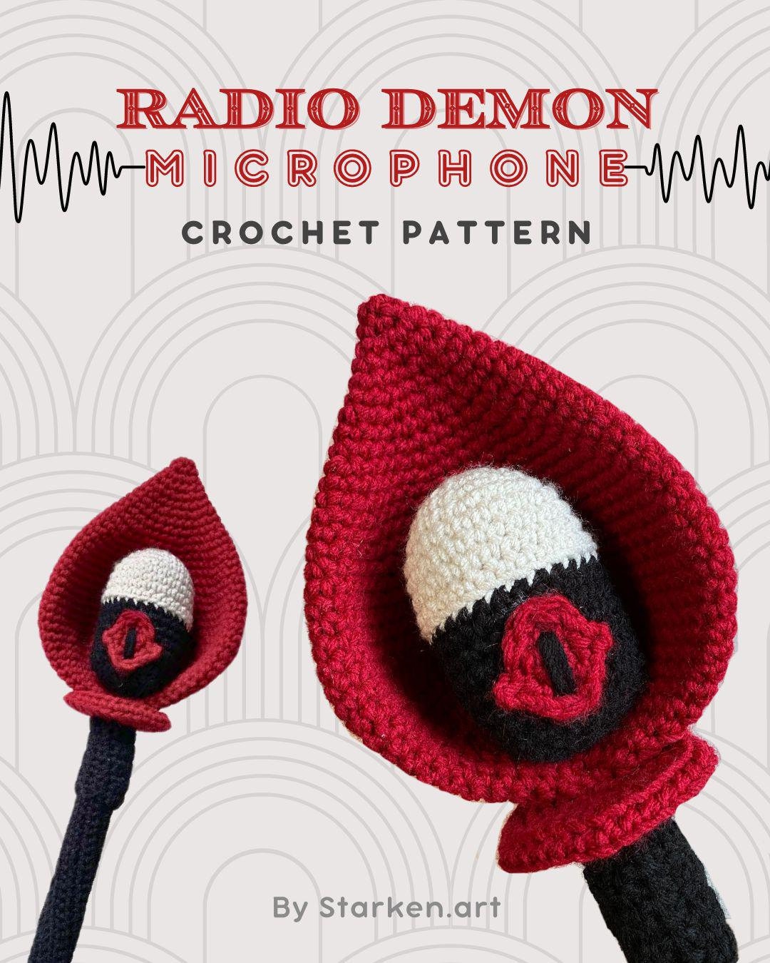 RADIO DEMON MICROPHONE Crochet Pattern - Etsy