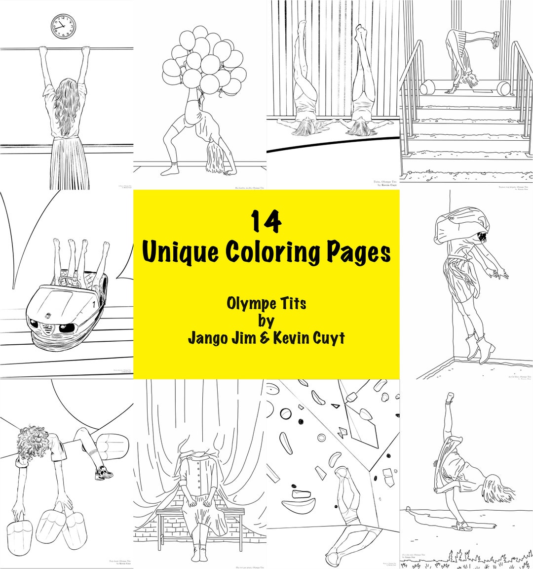 Printable Coloring Pages for Adults and Kids | Unique Designs by a ...