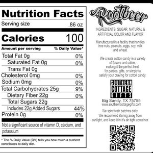 Root Beer Cotton Candy, 32oz Tub, Cotton Candy, 32oz Tub of Spun Fresh ...