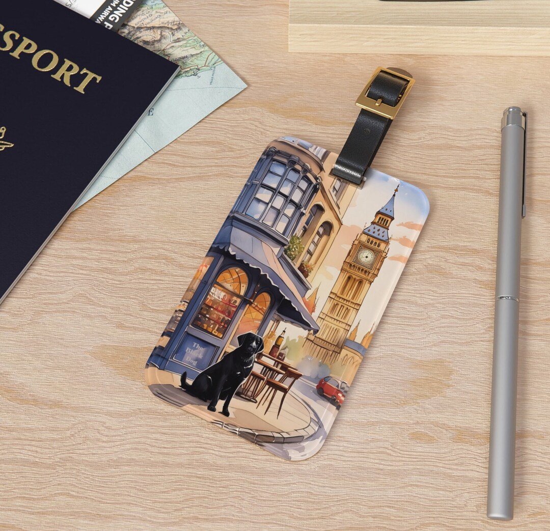 Luggage Bag Tag - London the Black Dog Bar Pub England Location Travel ...
