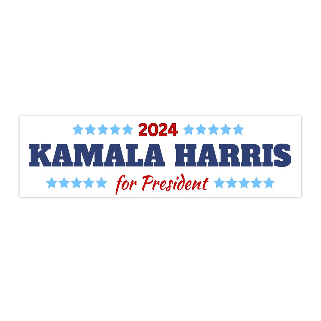 Kamala Harris Vote Bumper Sticker 2024 Election Voting Rectangle ...