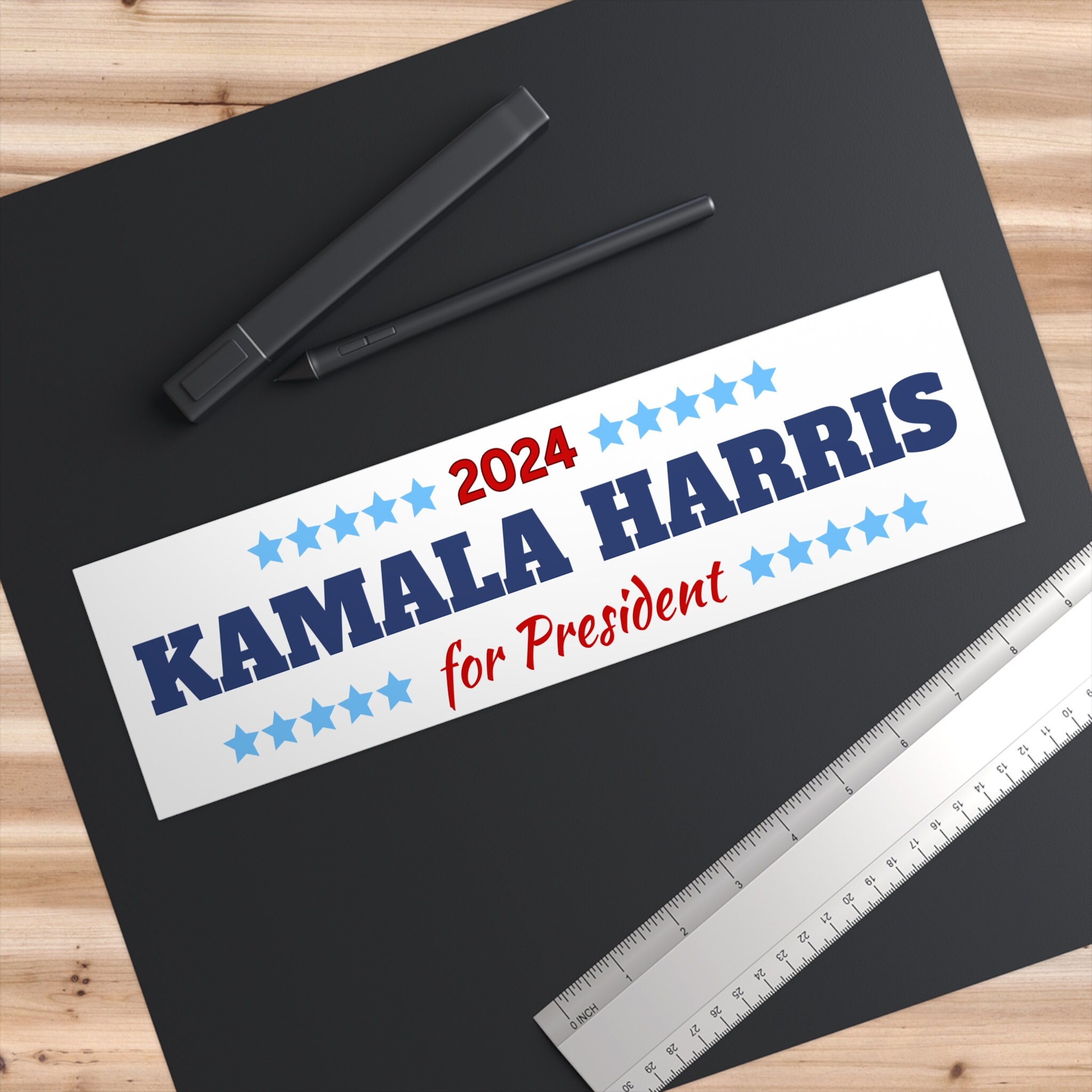 Kamala Harris Vote Bumper Sticker 2024 Election Voting Rectangle ...