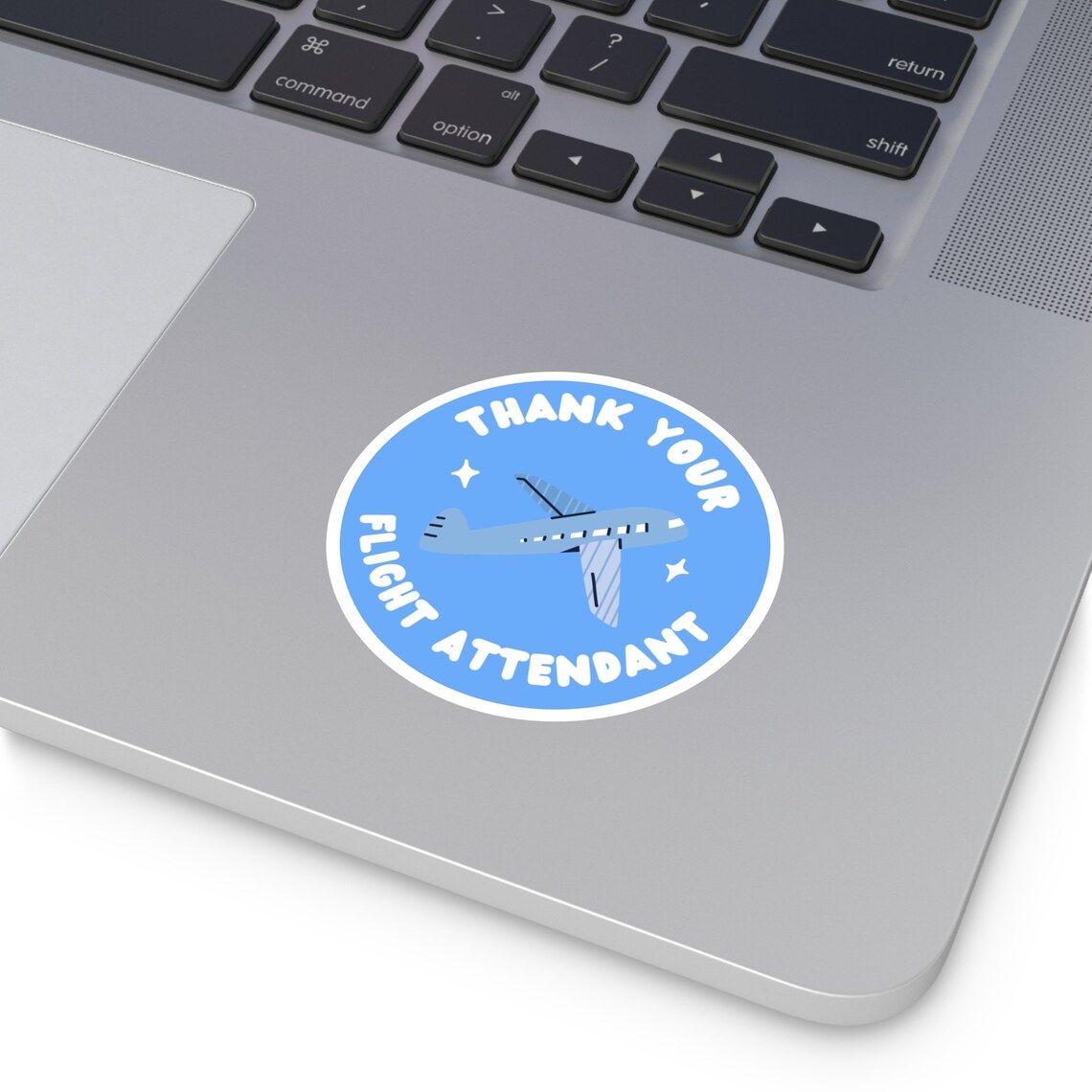 Flight Attendant Thanks Sticker - World Travel Stickers Airline ...