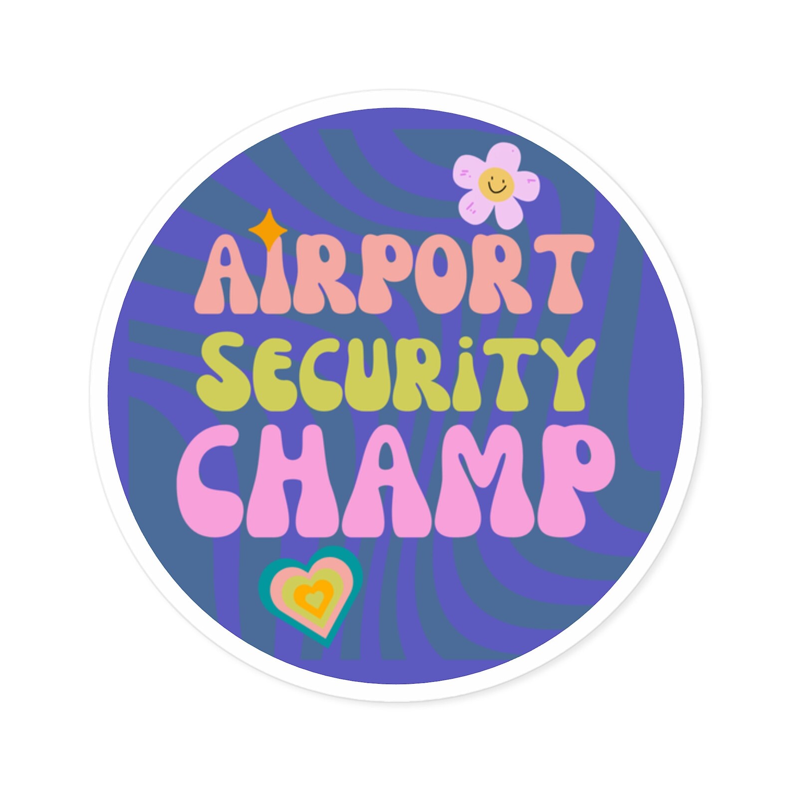 Airport Security Champ Sticker - World Travel Stickers Adventure ...