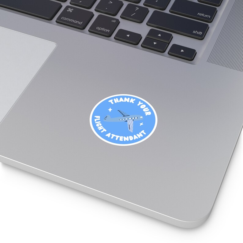 Flight Attendant Thanks Sticker - World Travel Stickers Airline ...
