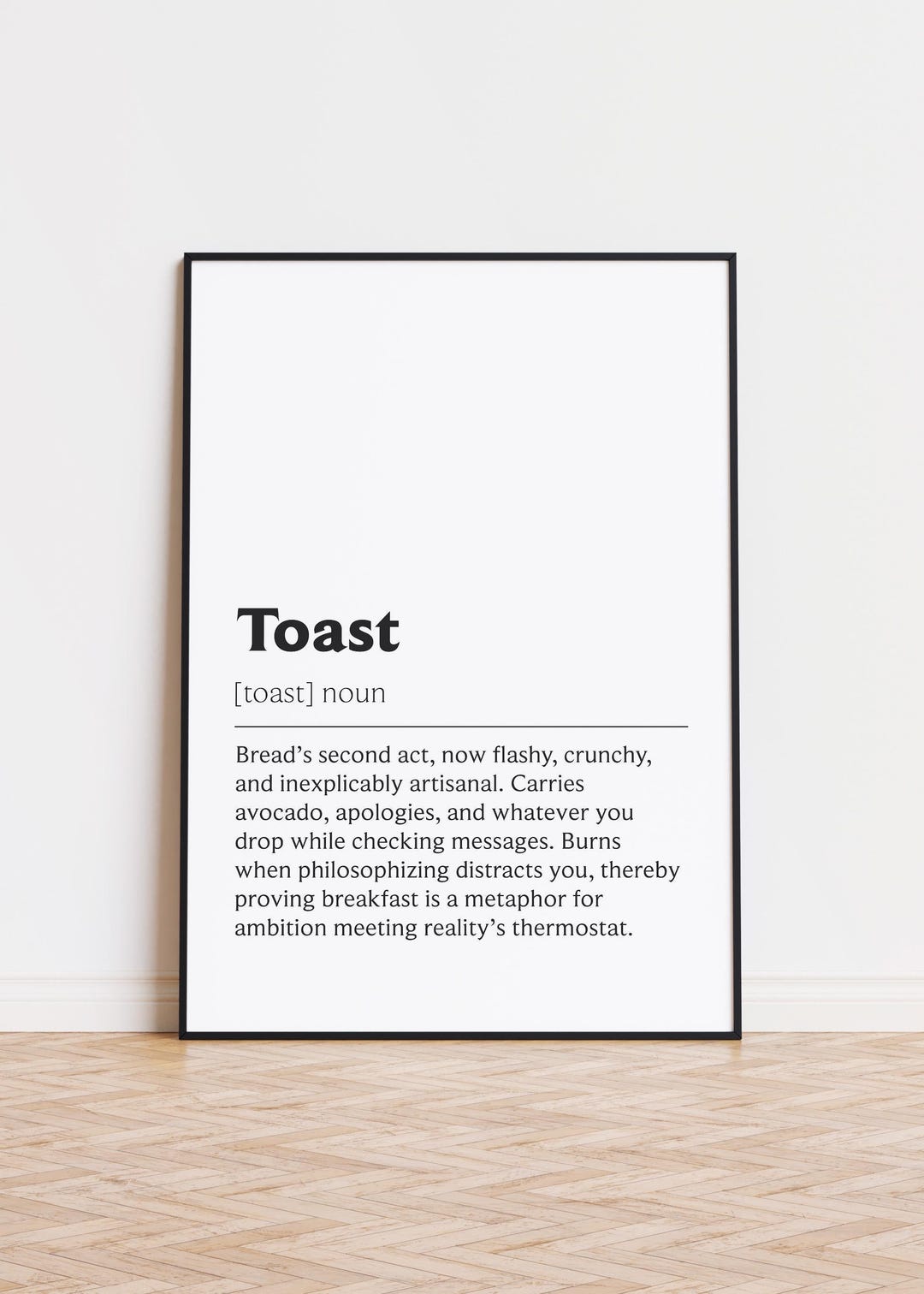 Humorous Toast Definition Print – Dictionary Style Wall Art - Etsy