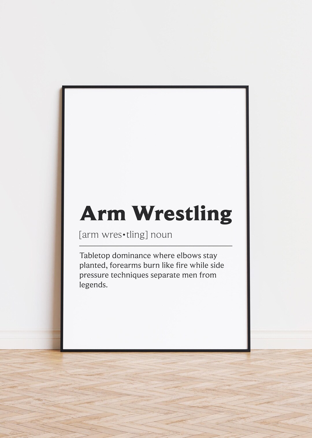 Arm Wrestling Print - Arm Wrestling Gift Art - Arm Wrestling Definition ...