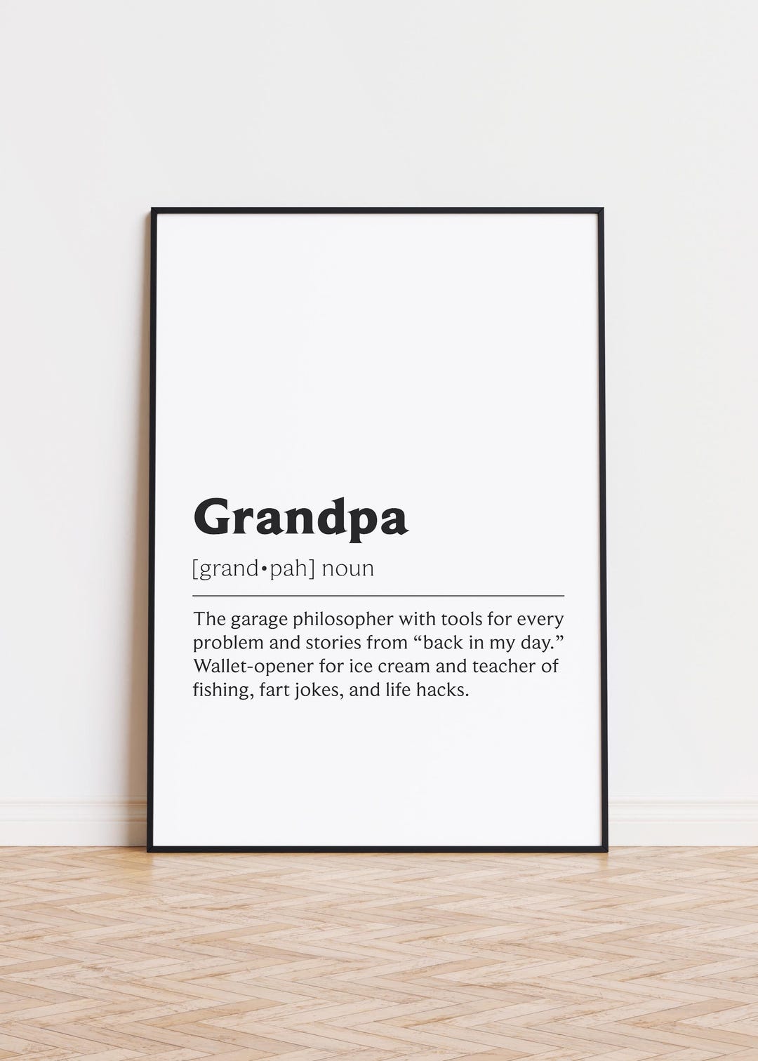Grandpa Print - Grandpa Gift Art - Grandpa Definition Poster - Grandpa ...
