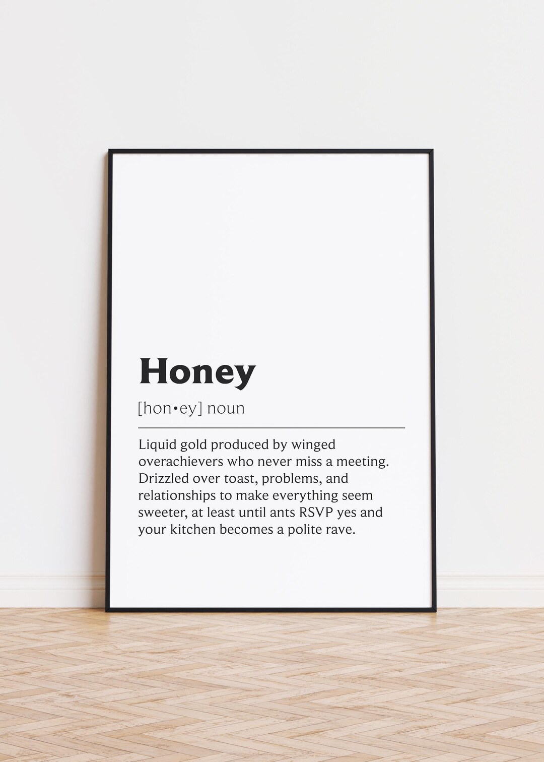 Honey Definition Art Print – Dictionary Style Wall Decor - Etsy