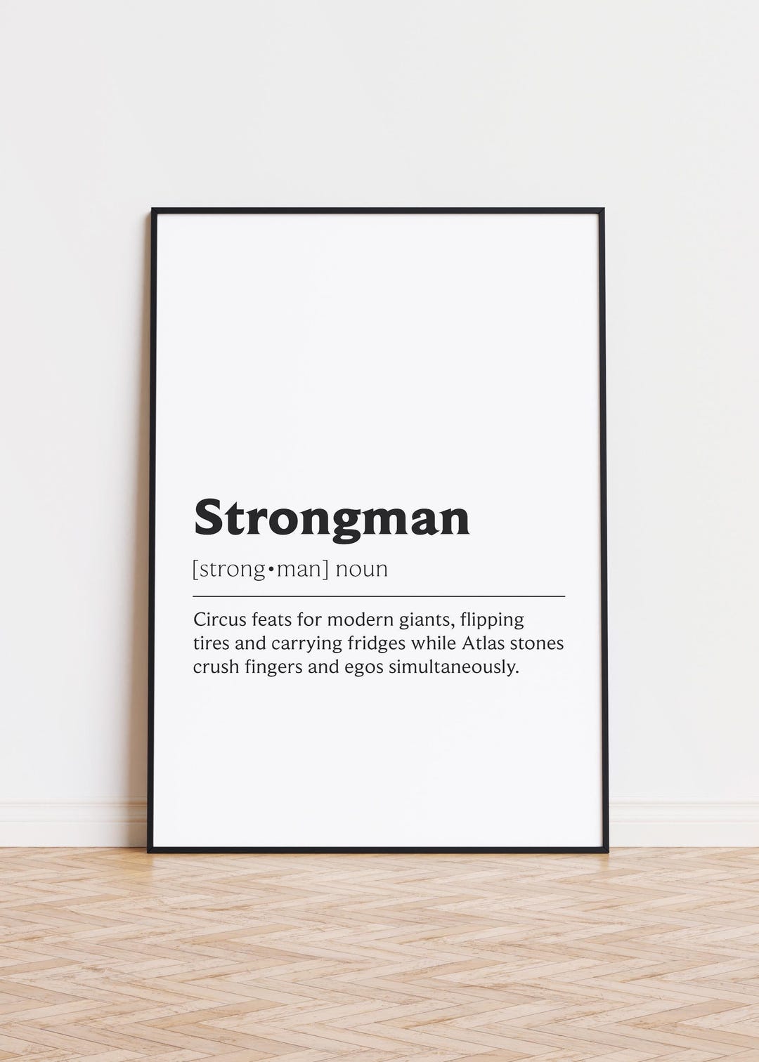 Strongman Print - Strongman Gift Art - Strongman Definition Poster ...