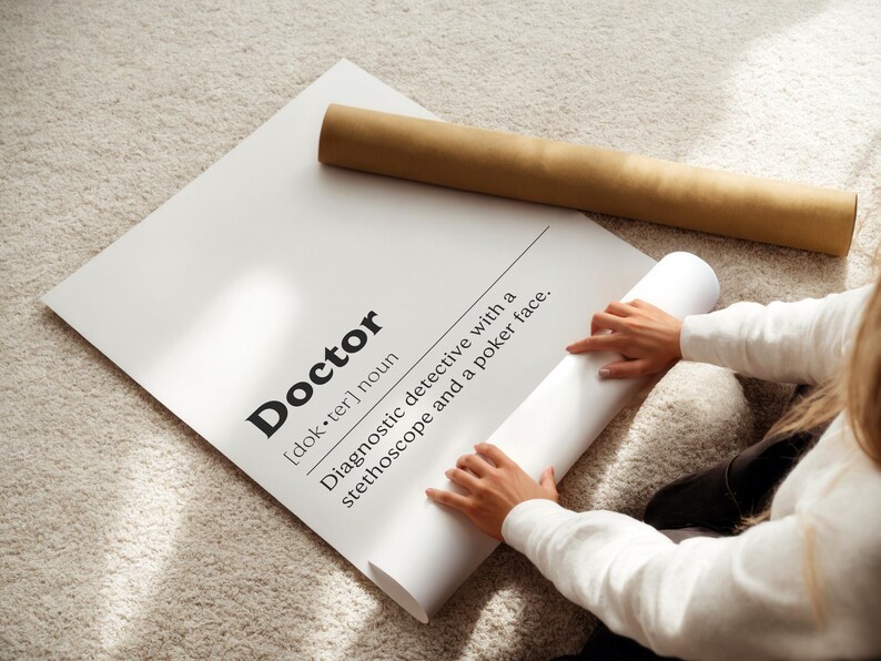 Doctor Gift Poster - Doctor Art - Doctor Print - Doctor Wall Art - Etsy