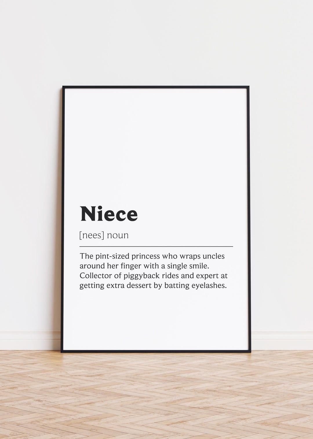 Niece Print - Niece Gift Art - Niece Definition Poster - Niece Wall Art ...