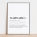 Toastmasters Definition Print – Witty Public Speaking Wall Art - Etsy