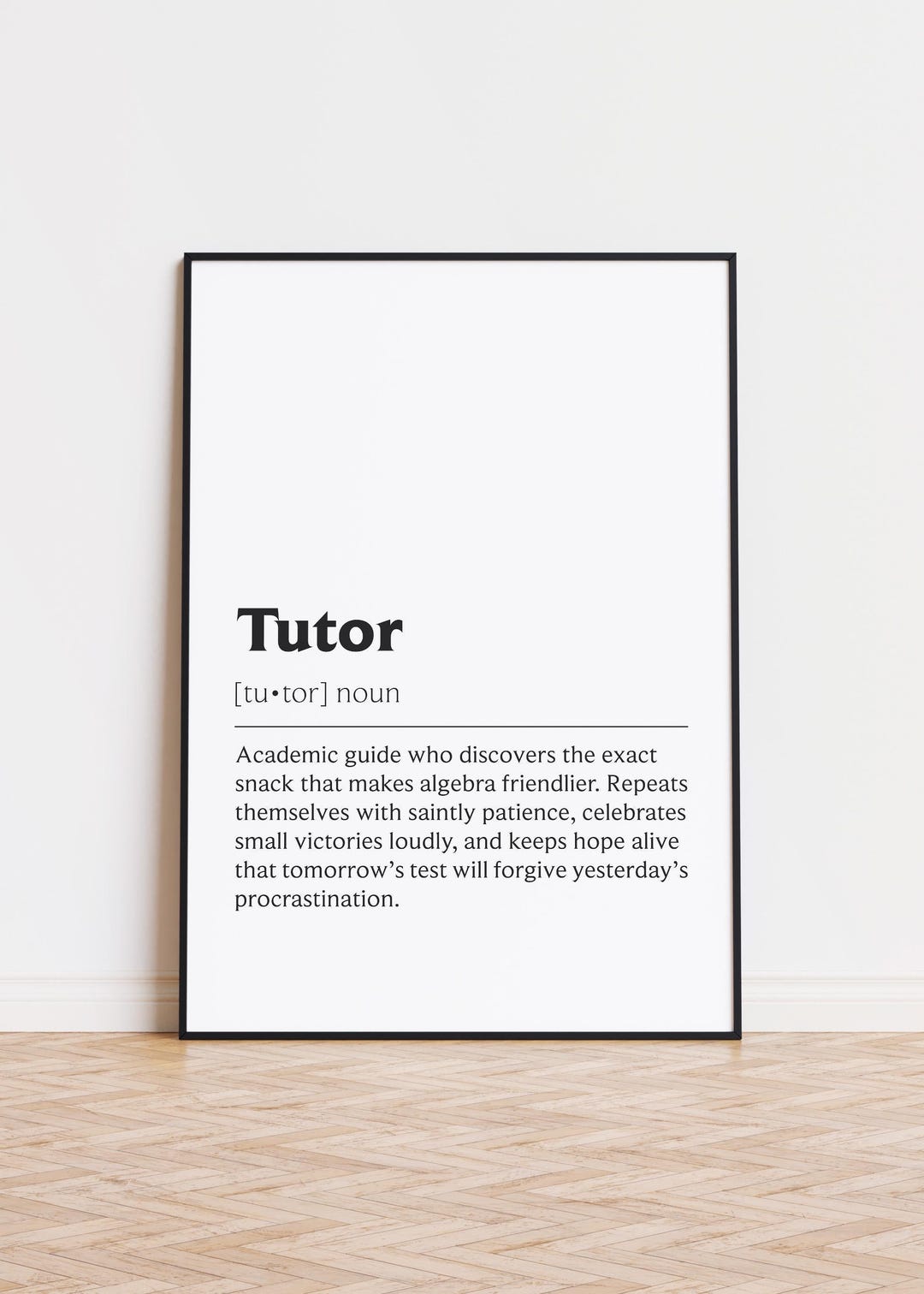 Tutor Poster - Tutor Gift Art - Tutor Print - Tutor Wall Art - Etsy