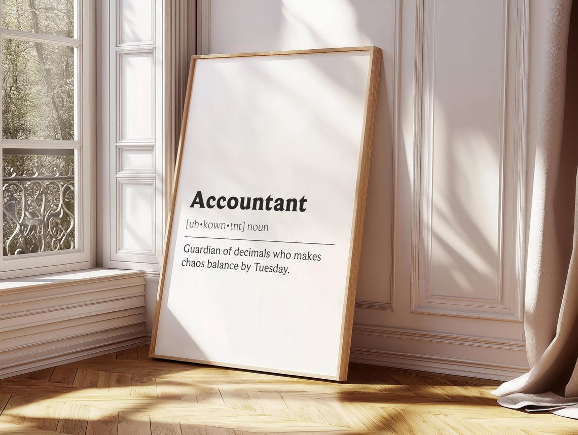 Accountant Gift Poster - Accountant Art - Accountant Print - Accountant ...