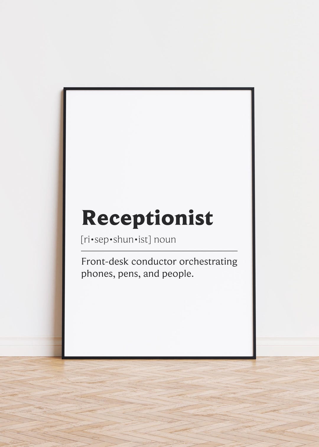 Receptionist Gift Poster - Receptionist Art - Receptionist Print ...