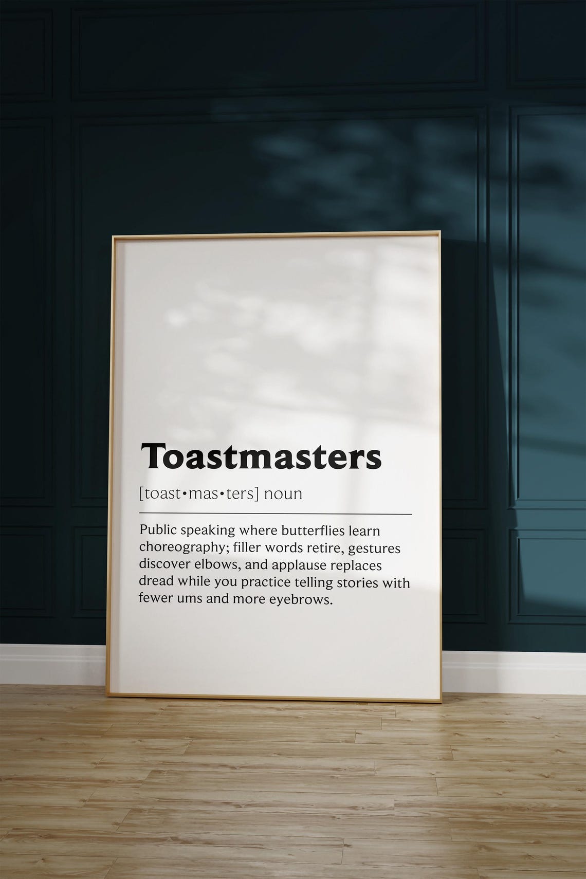 Toastmasters Definition Print – Witty Public Speaking Wall Art - Etsy