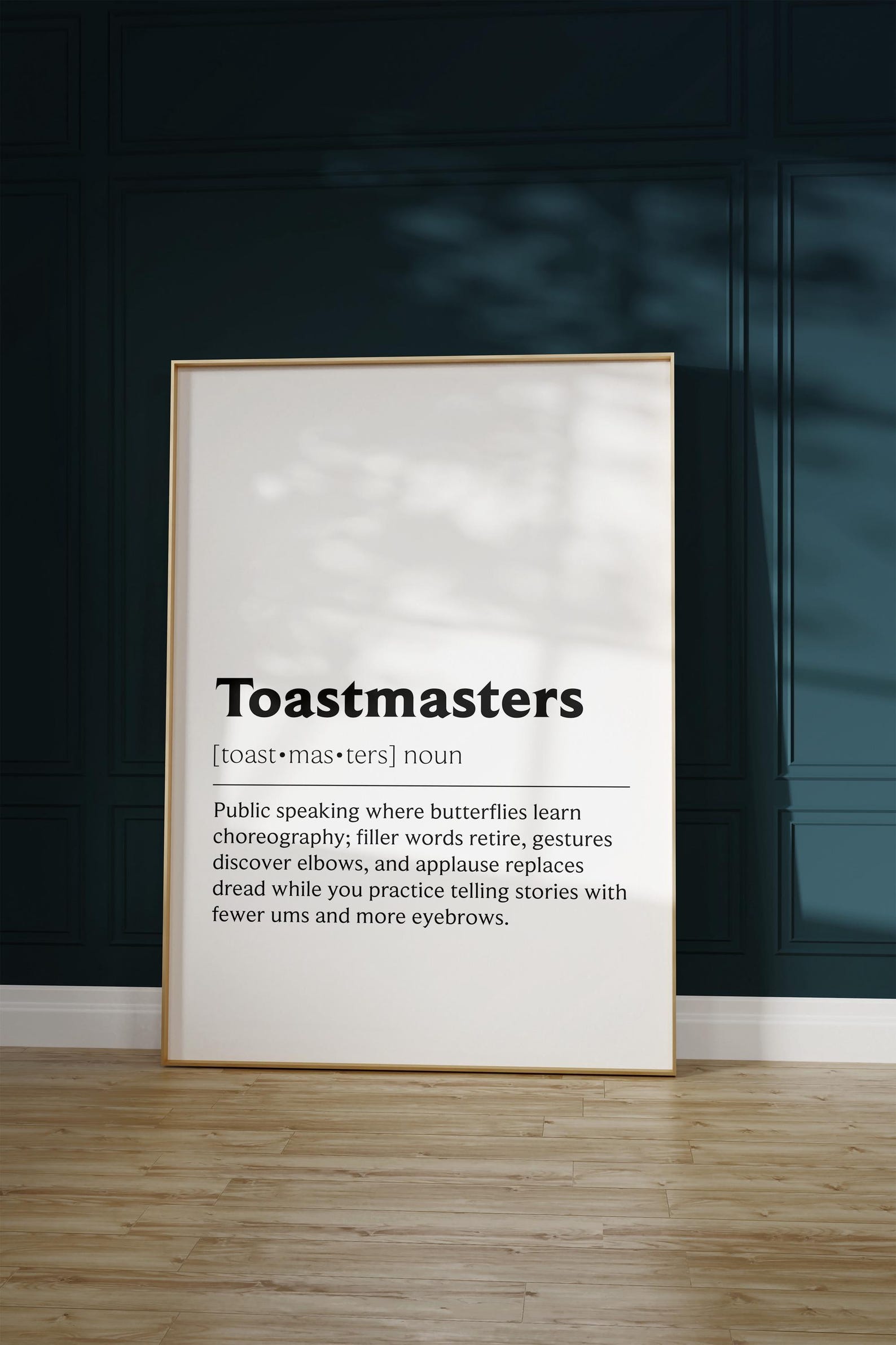 Toastmasters Definition Print – Witty Public Speaking Wall Art - Etsy