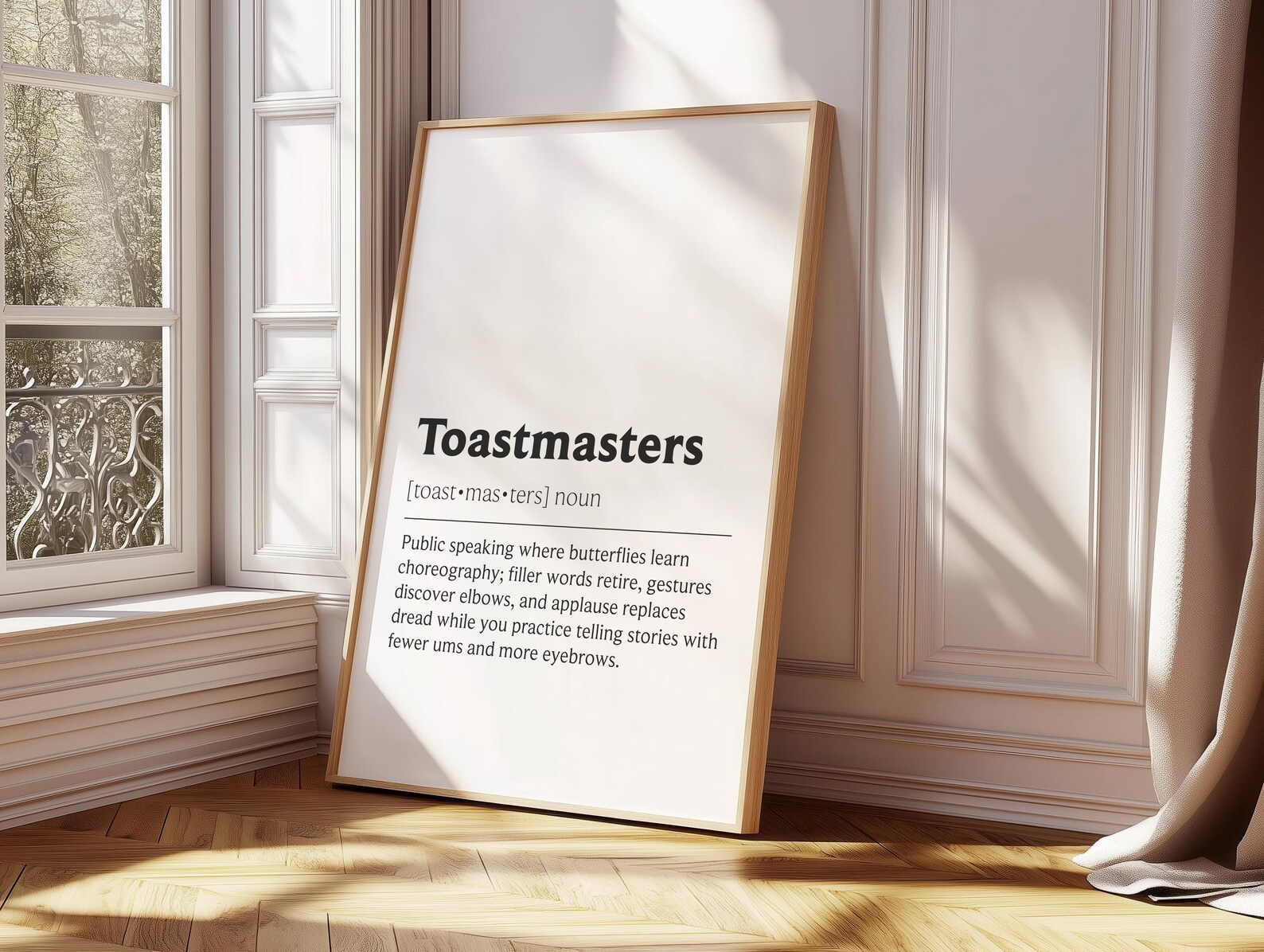 Toastmasters Definition Print – Witty Public Speaking Wall Art - Etsy