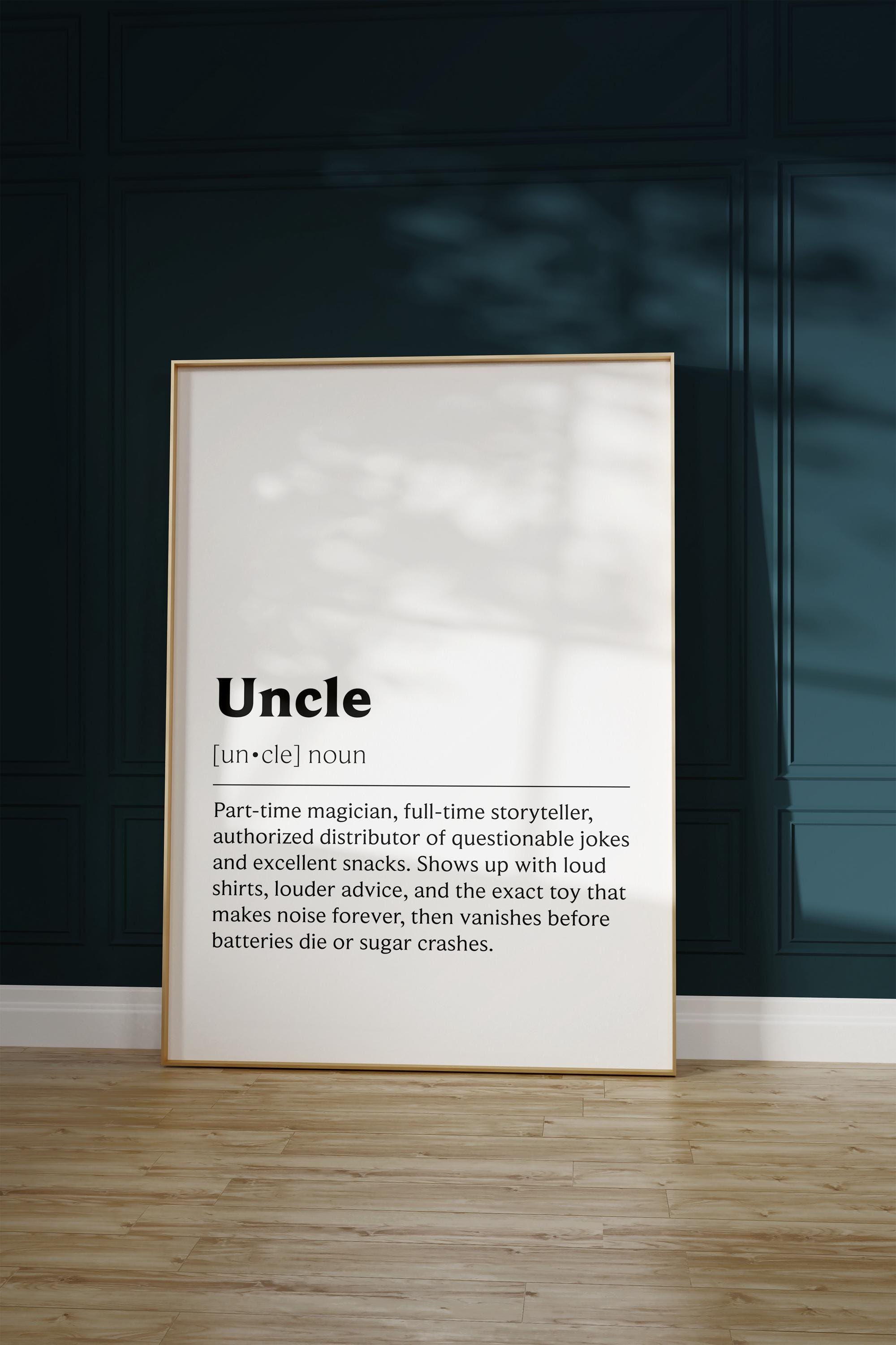 Uncle Poster - Uncle Gift Art - Uncle Print - Uncle Wall Art - Etsy