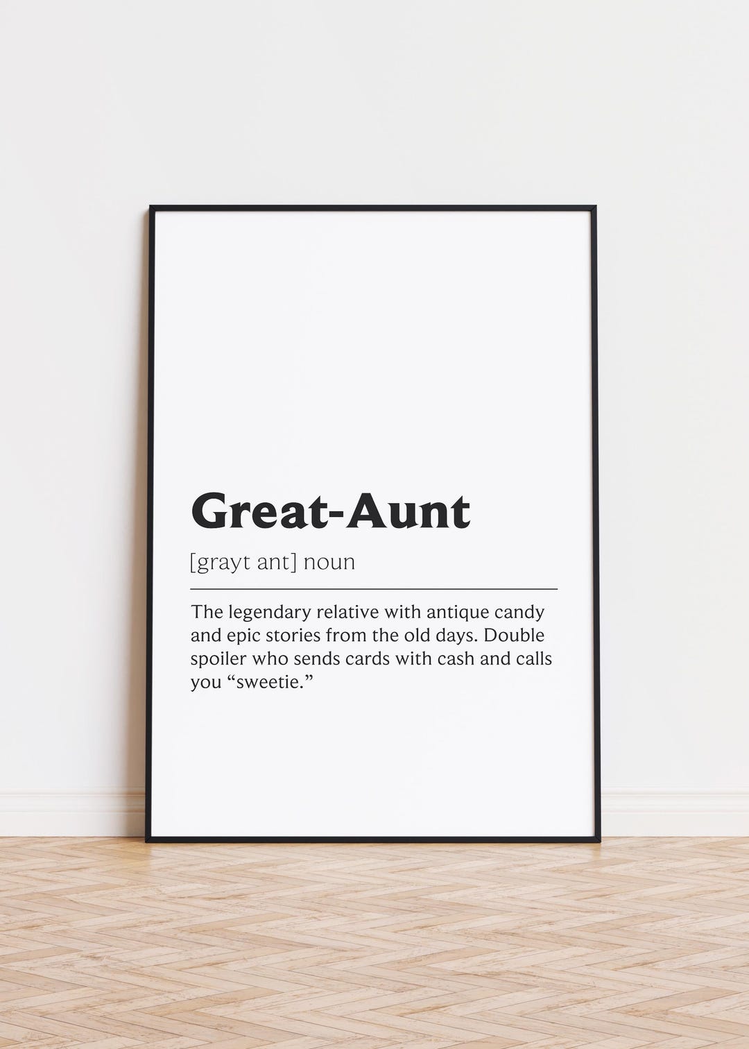 Great-aunt Print - Great-aunt Gift Art - Great-aunt Definition Poster ...