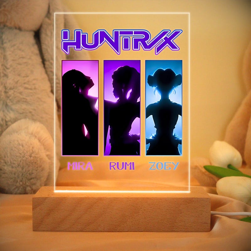 Kpop Demon Hunters Acrylic Lamp - Etsy Australia