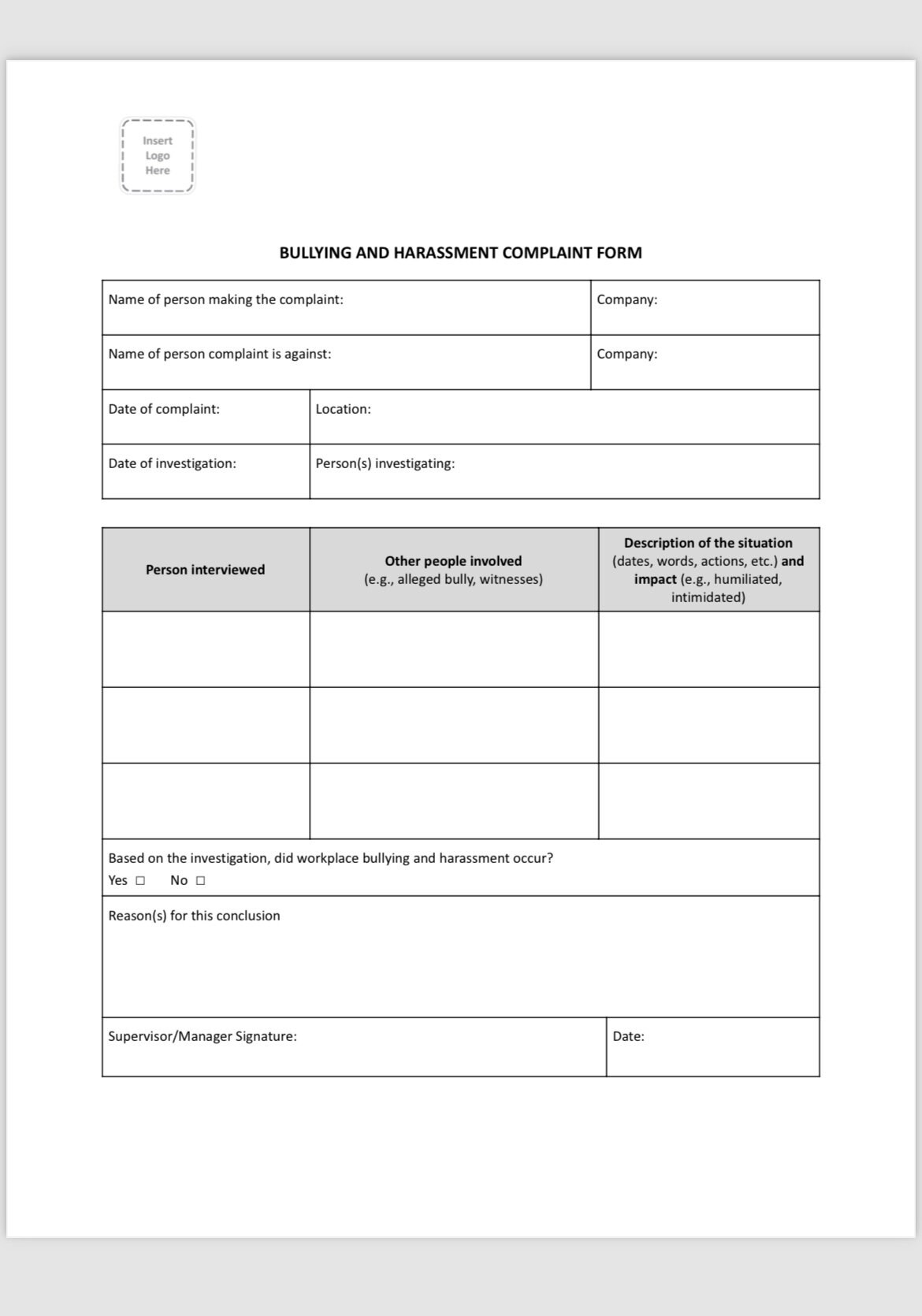 BULLY & HARASSMENT REPORT Form - Etsy
