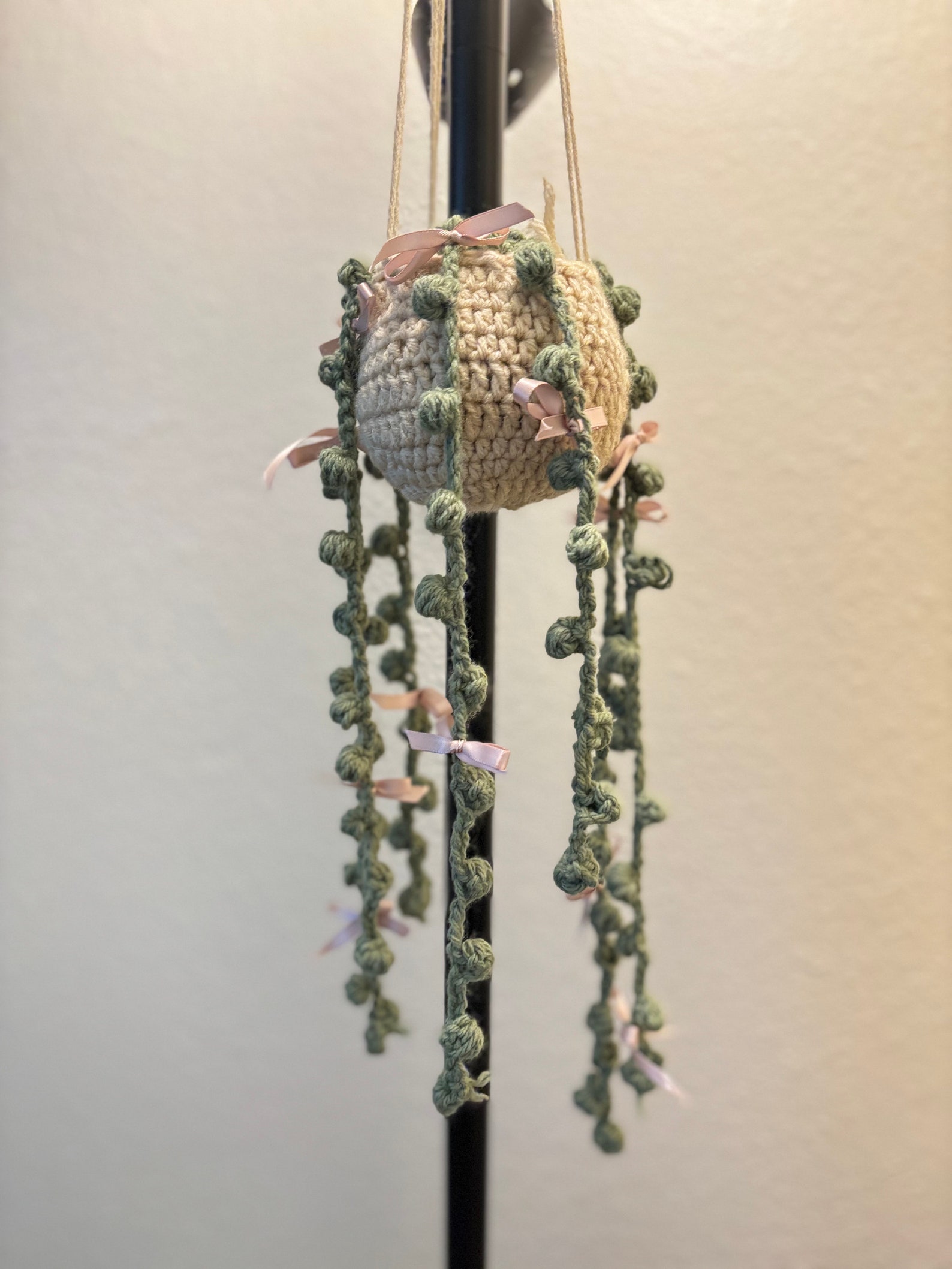 Crochet Plant Decor, String of Pearls, Crochet Succulent - Etsy