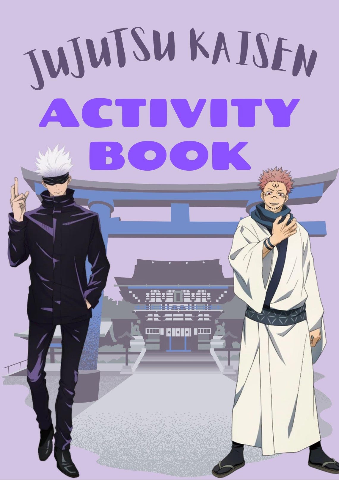 Anime Activity Books for Kids (jujutsu Kaisen Themed) - Etsy UK