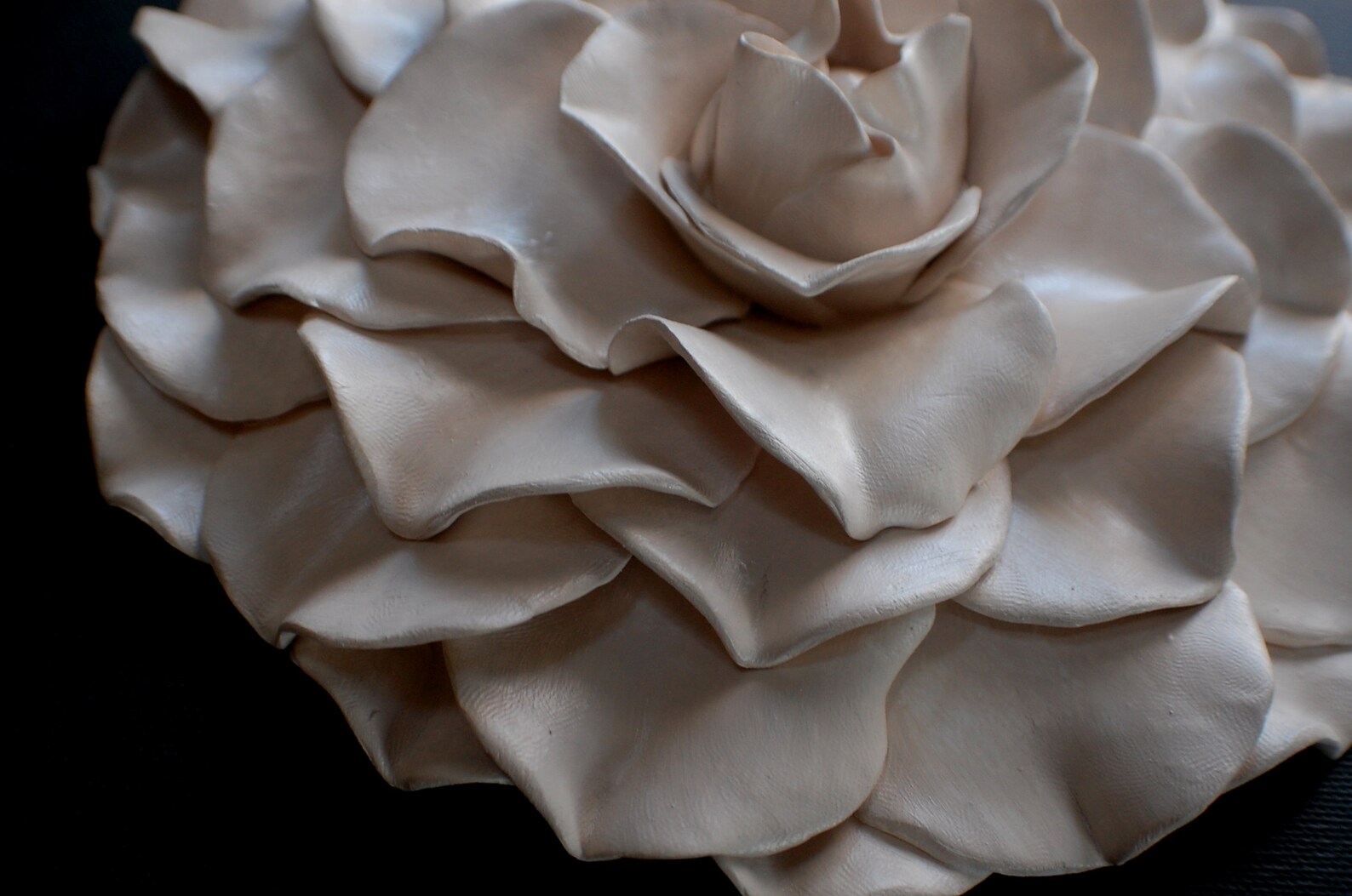 Clay Flower Wall Sculptures 3D Flowers Gallery Wall Set of 5 - Etsy