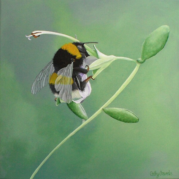 Bee Painting - Etsy