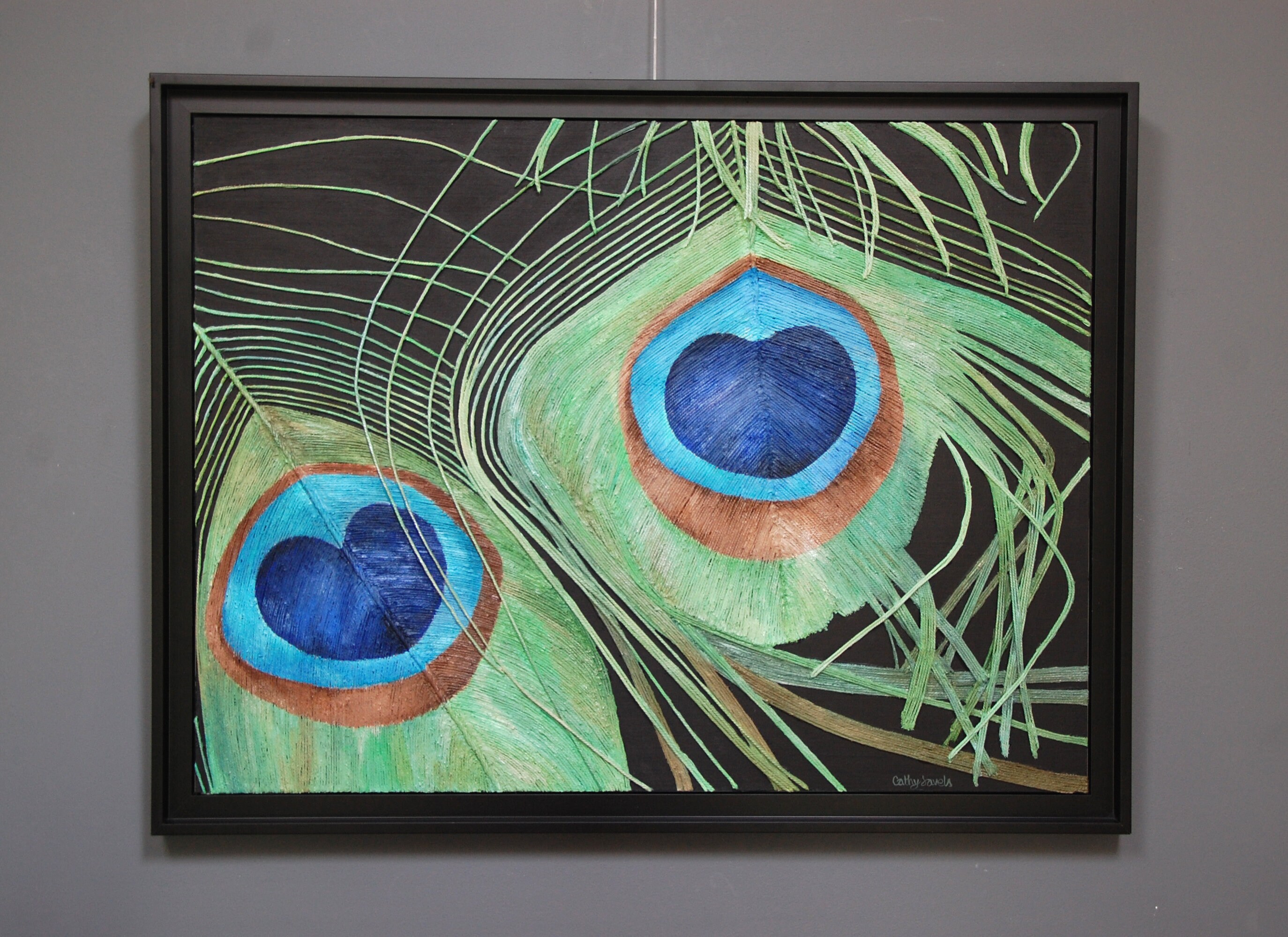 How To Paint A Peacock Feather Step By Step