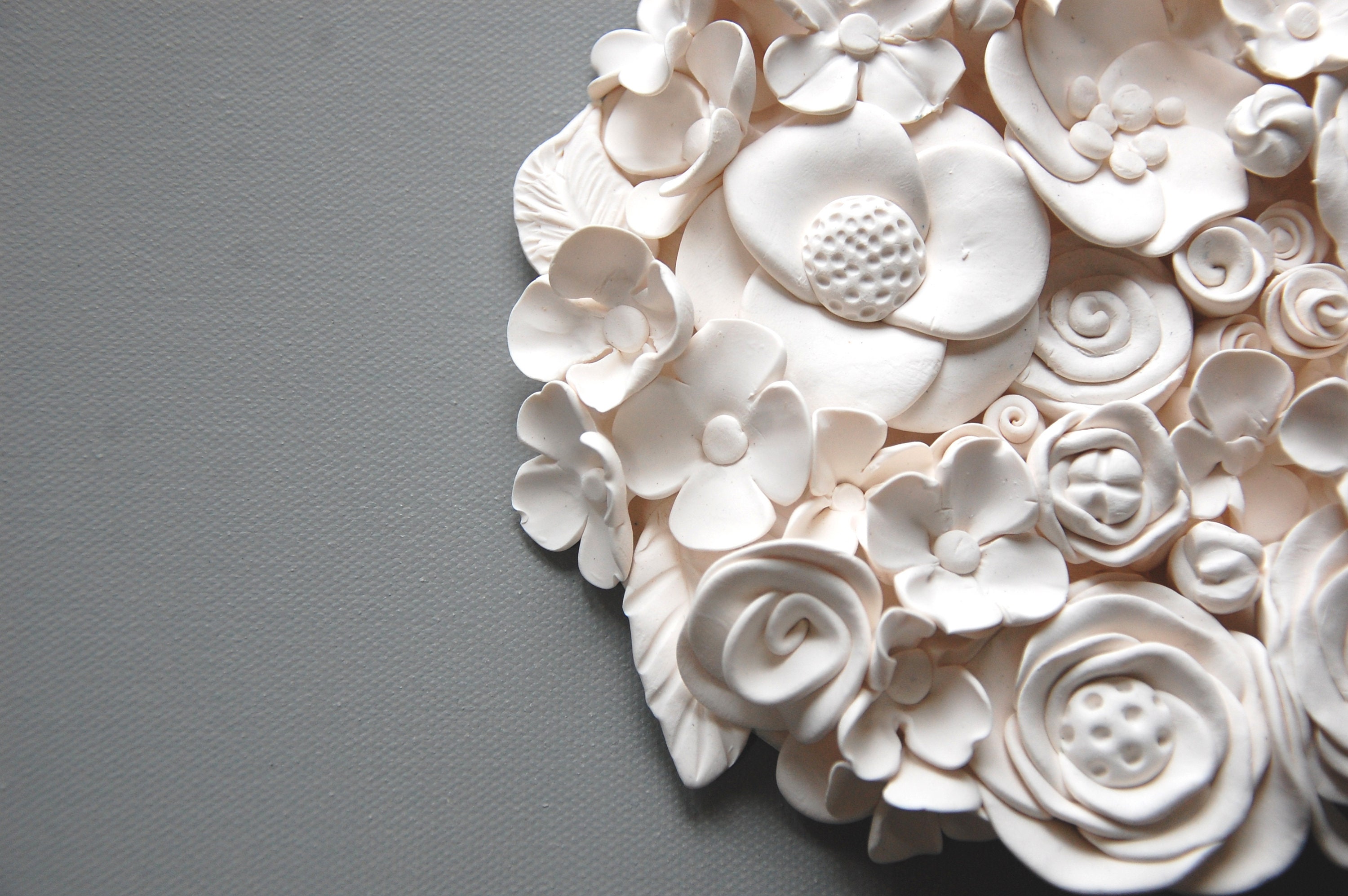 Flower Clay Sculpture