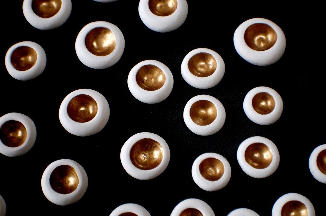 Metallic Gold & White Pod Wall Sculpture: 3D Modern Art Installation - Etsy