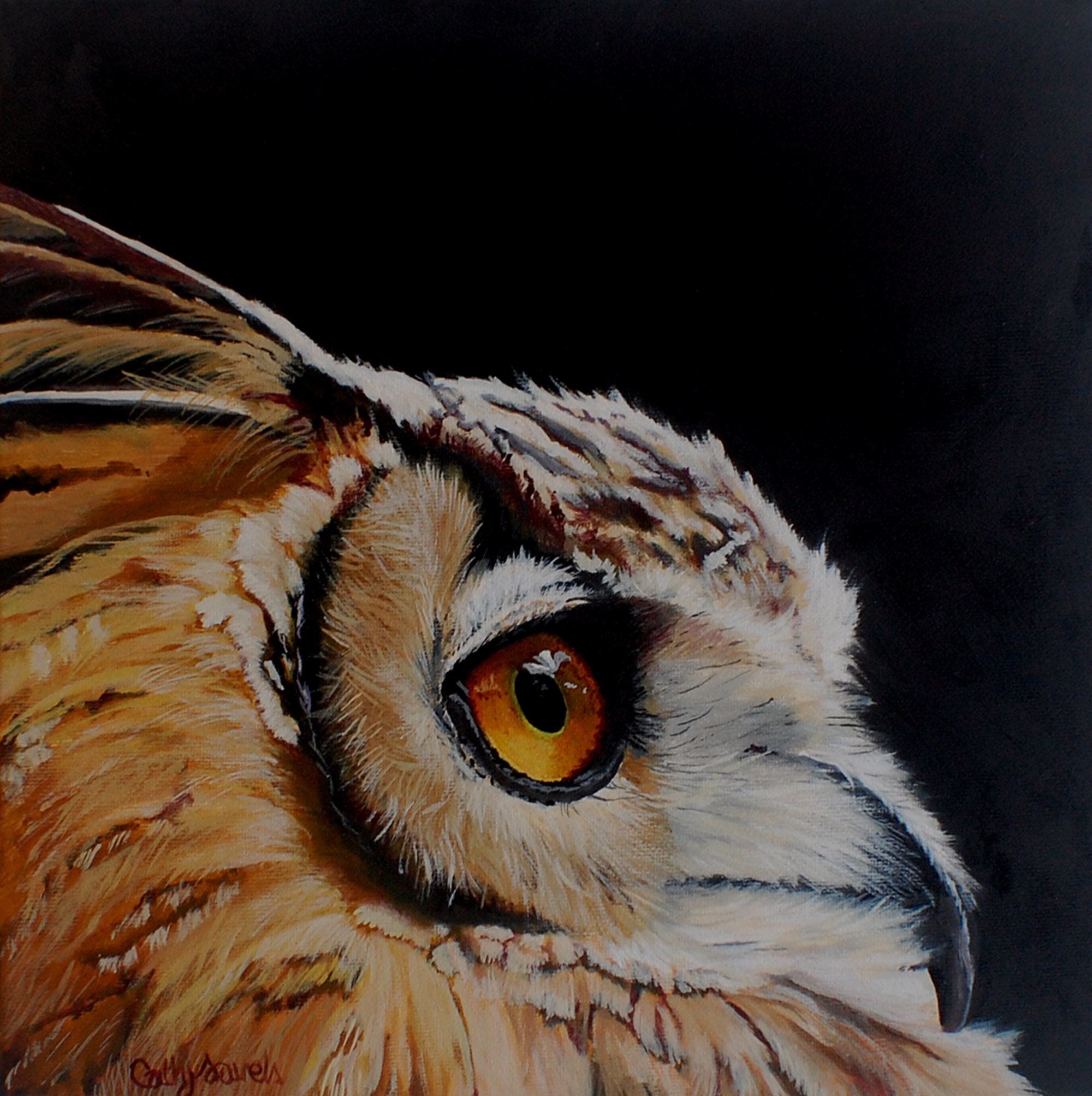 Realistic Owl Paintings