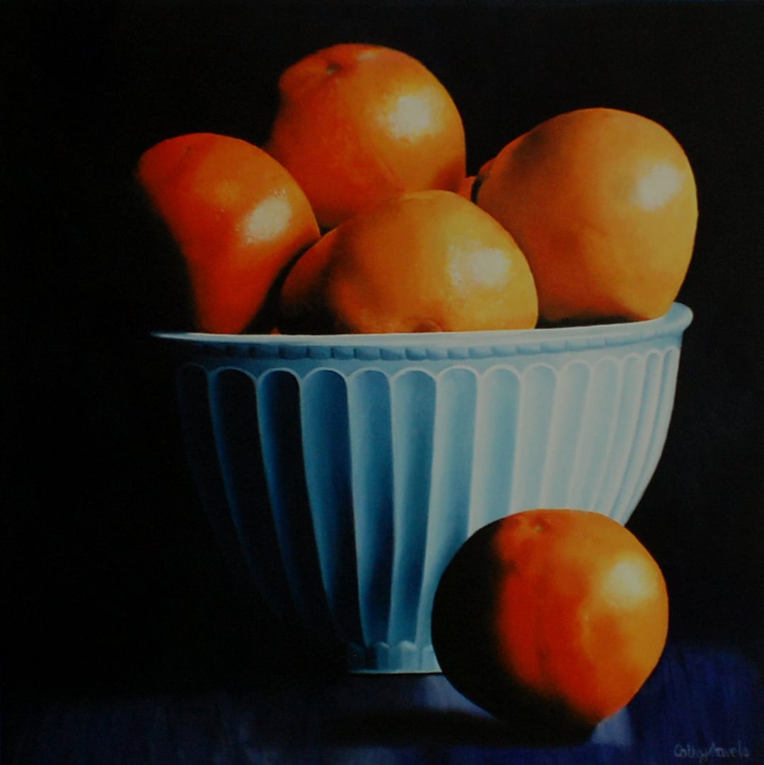 Orange Still Life - Oranges Wall Art, Fruit Still Life, Dining Room Art ...
