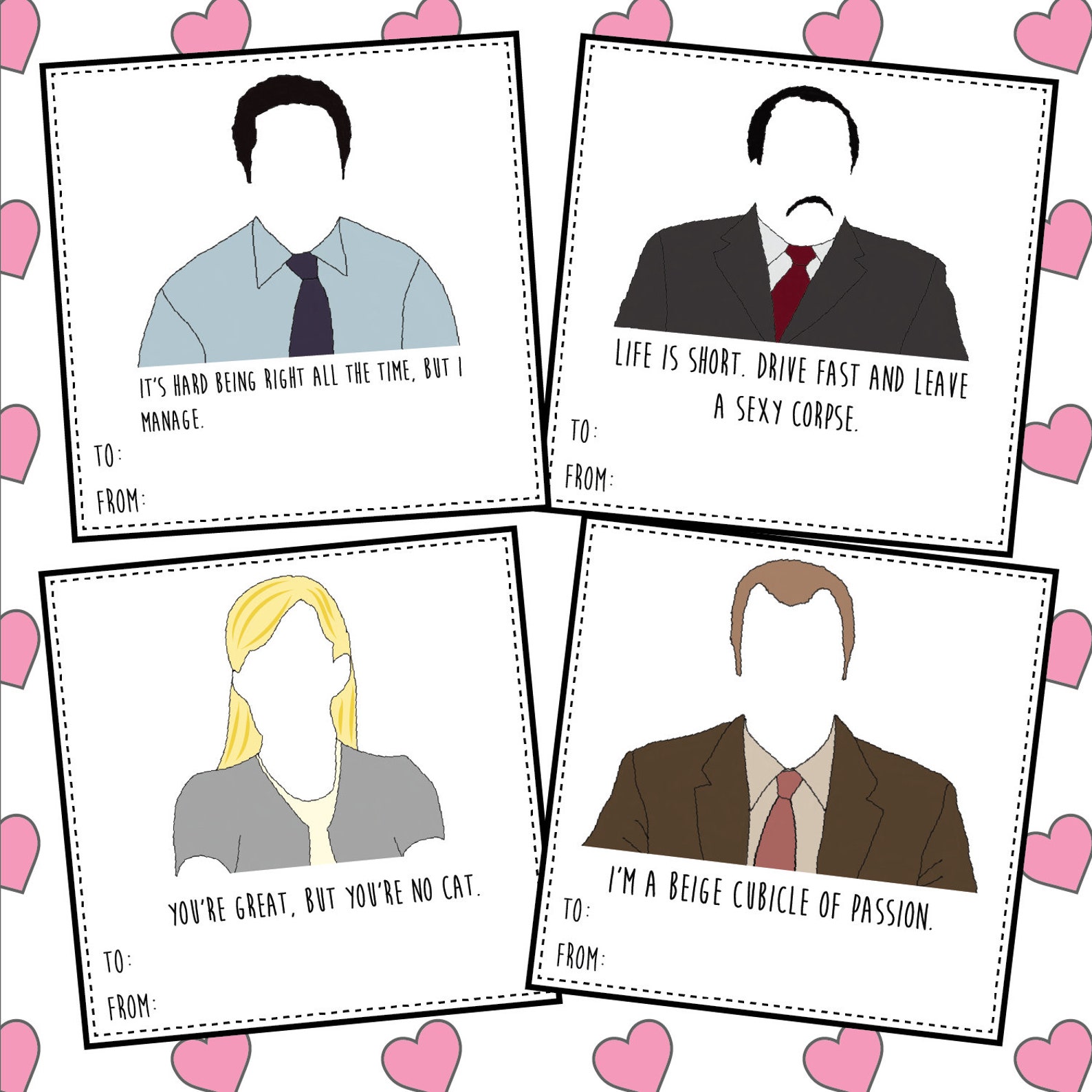 PRINTABLES Valentines the Office-inspired Dwight - Etsy