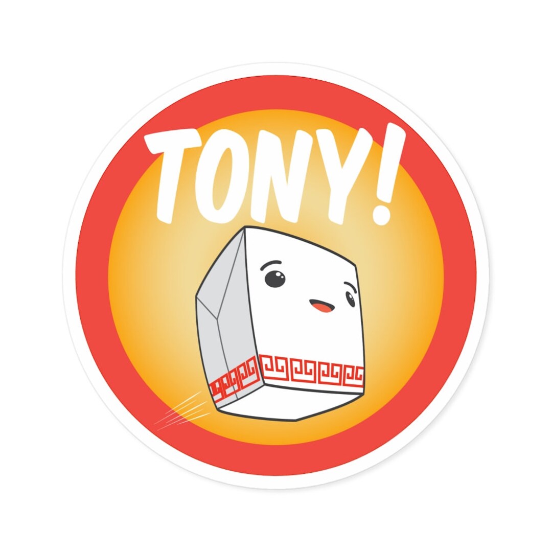 Tony Sticker brandon Whitten Fun Round Stickers, Indooroutdoor - Etsy